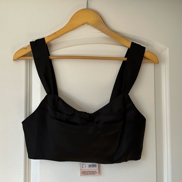 Missguided | Tops | Missguided Satin Pleated Bralette | Poshmark